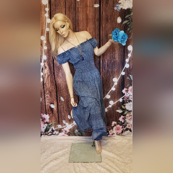 Lapis | Dresses | Preloved Lapis Stonewash Dress | Poshmark